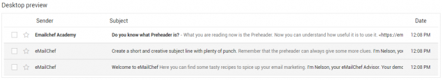 What is the preheader and how to use it - Emailchef