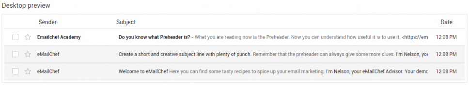 What is the preheader and how to use it - Emailchef